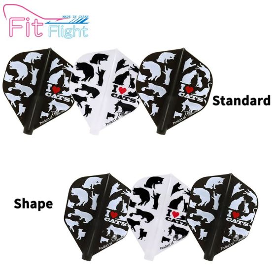 "Fit Flight" COSMO DARTS Printed Series I LOVE CATS MIX [Standard/Shape ...
